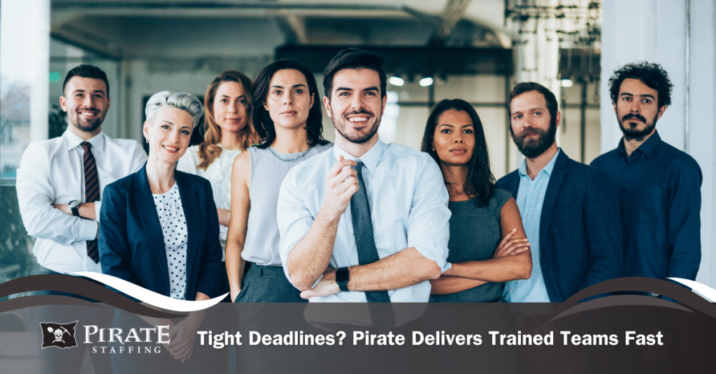 Tight Deadlines? Pirate Staffing Delivers Teams Fast